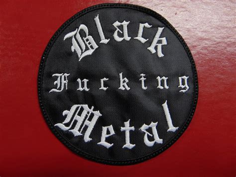 Satanic Black Metal Embroidered Patch 1302 Metal Devastation
