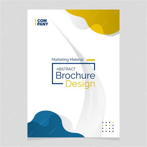Premium Vector Abstract Brochure Design Liquid Shape Blob Design Element Marketing Material