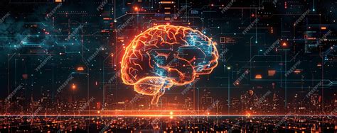 Premium Photo A Cybernetic Brain Mapping The Complexities Background