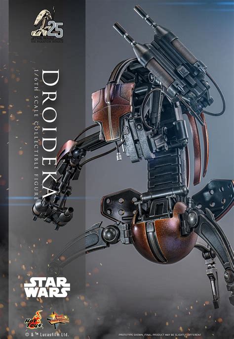 Droideka Star Wars The Phantom Menace Hot Toys Collectibles 1 6