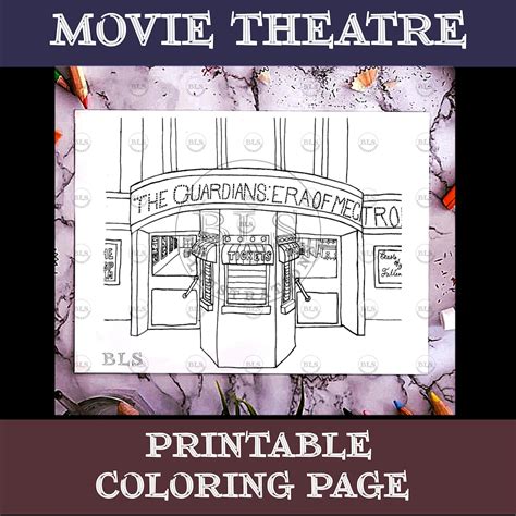 Printable Movie Tickets Coloring Pages 2025