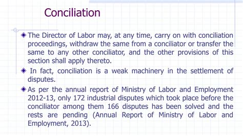 Settlement Of Industrial Disputes Chapter 05 Dr Abdul Awal Khan Pptx