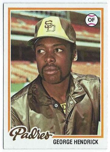 1978 Topps George Hendricks 30 San Diego Padres Ebay