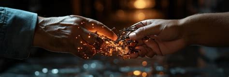 Premium Photo Humanrobot Touch Ai Machine Learning Big Data