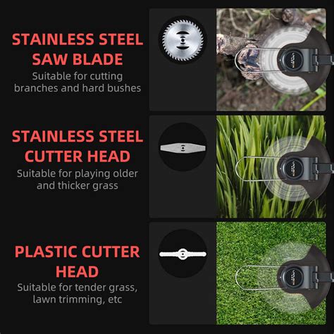 Electric Cordless Lawn Grass Weed Wacker Edge Trimmer Fofopo
