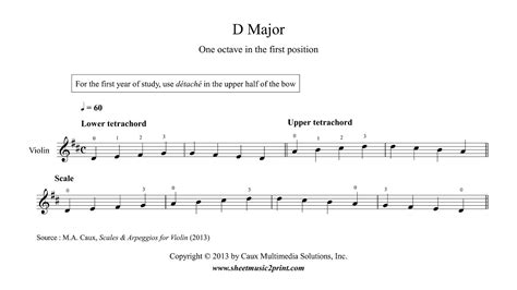 Violin Notes D Major Scale At Michael Wannamaker Blog