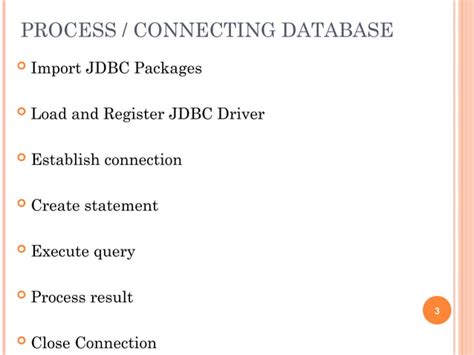 4 Database Connectivity Using Jdbc Ppt