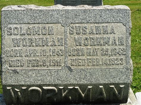 Solomon Workman 1843 1911 Find A Grave Memorial