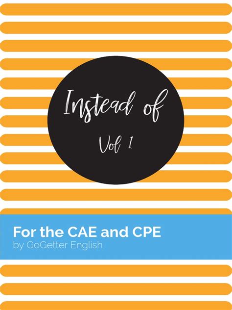 Instead Of For The Cae And Cpe Pdf Wellness