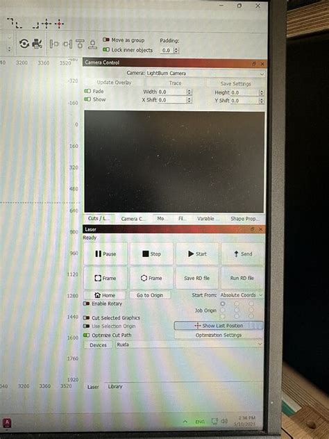 Camera Not Displaying After Version Update To 14 Cameras Lightburn