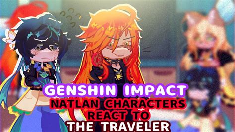 Natlan Characters React To Traveler Aether Gacha Club Genshin