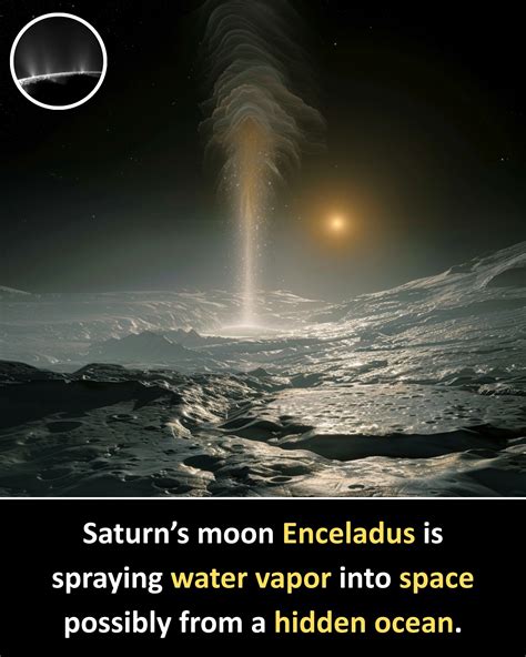 The Knowledge Saturns Moon Enceladus Only About 500 Kilometers In