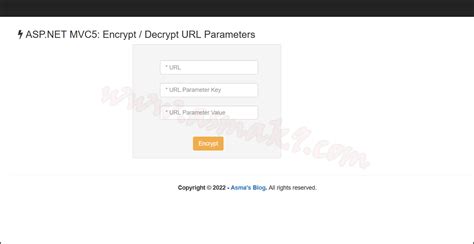 How To Encrypt And Decrypt Url Parameters In Aspnet Mvc Asmas Blog