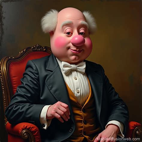 Mr Blobby In Royal Attire Stable Diffusion Online