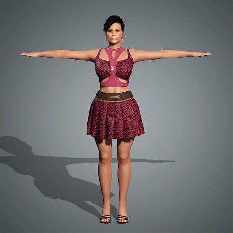 Nicki Minaj Character 3d Model Low Poly Model Turbosquid 2313654