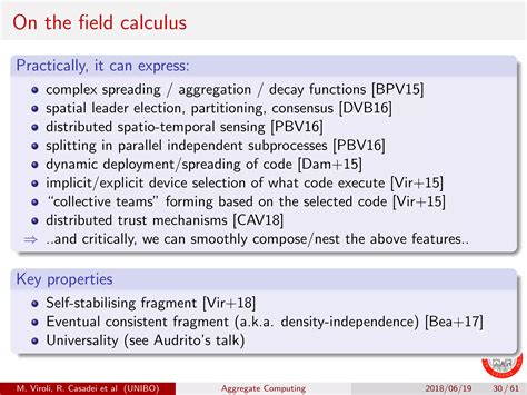 From Field Based Coordination To Aggregate Computing Ppt