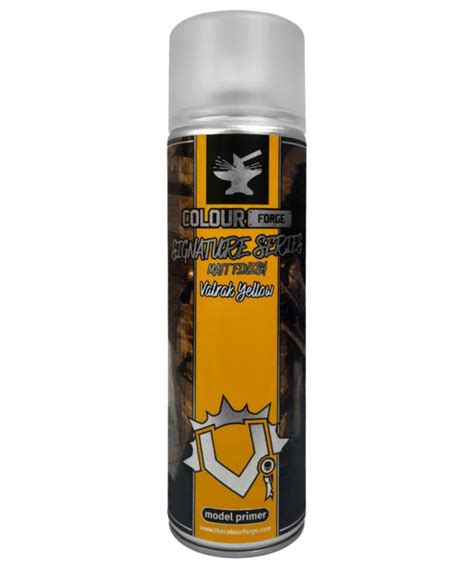 Colour Forge Spray Primer Signature Series Valrak Yellow 500 Ml