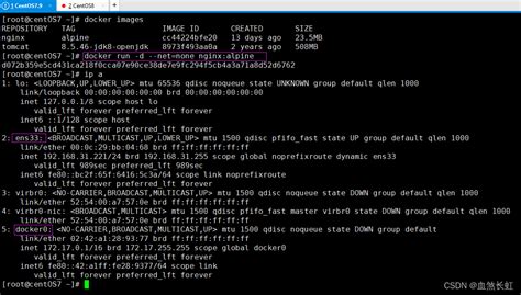 docker学习：容器五种 3 2 网络模式 bridge模式 host模式 none模式 container 模式 自