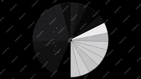 Pie Chart Illustration On Isolated Background Premium Ai Generated Vector