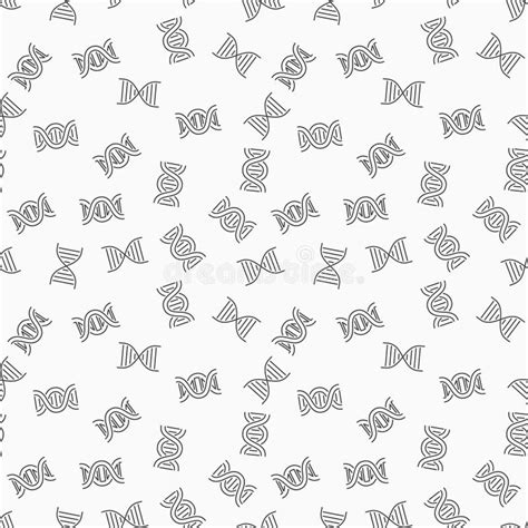 Dna Concept Science Vector Seamless Pattern Stock Vector Illustration