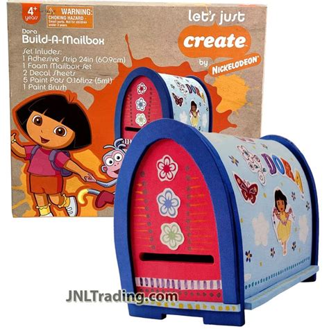 Year 2007 Nickelodeon Dora The Explorer Lets Just Create Kit Build A Mailbox With Adhesive