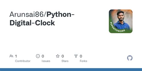 Github Arunsai86python Digital Clock