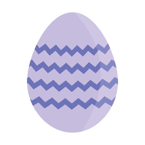 Lavender Easter Egg With Chevron Stripe High Quality Element