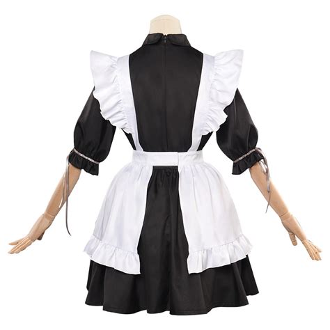 Maid Dress Black White Outfits Halloween Carnival Party Suit Cosplay C