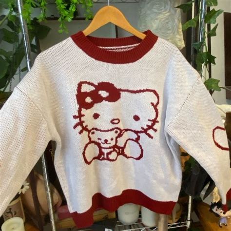 Hello Kitty Sweater Hello Kitty Sweatshirt Hello Kitty Hello Kitty Crochet