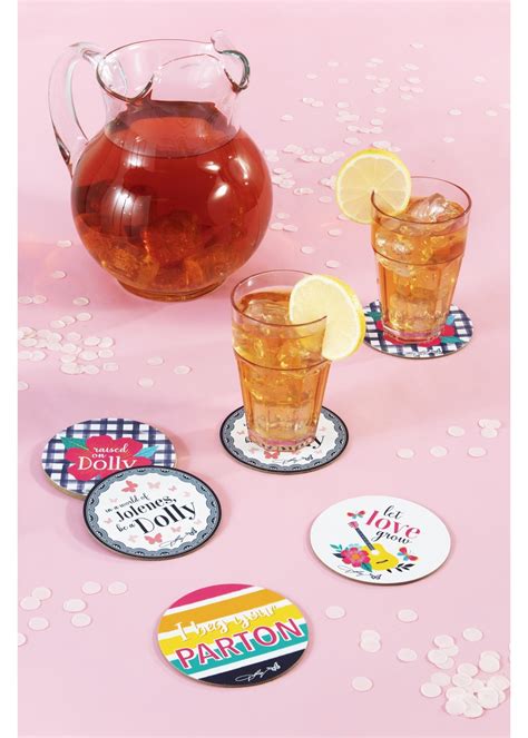 Dolly Parton Assorted Coasters 8ct Party On