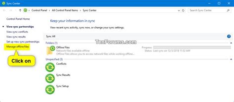 Set Or Unset Network Files As Always Available Offline In Windows Tutorials