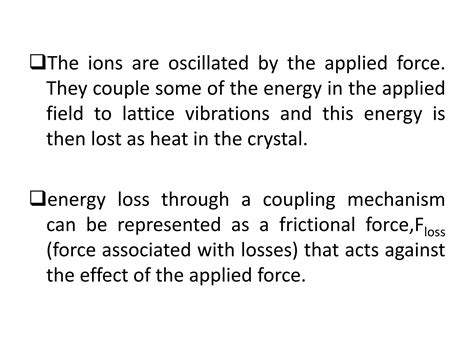 Ionic Polarization And Dielectric Resonance By Tahmid Rongon Electrical Properties Of Matarials