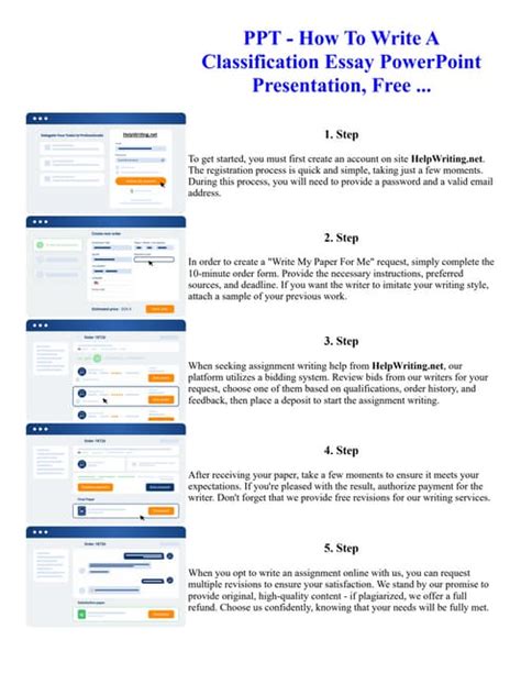 Ppt How To Write A Classification Essay Powerpoint Presentation Free Pdf