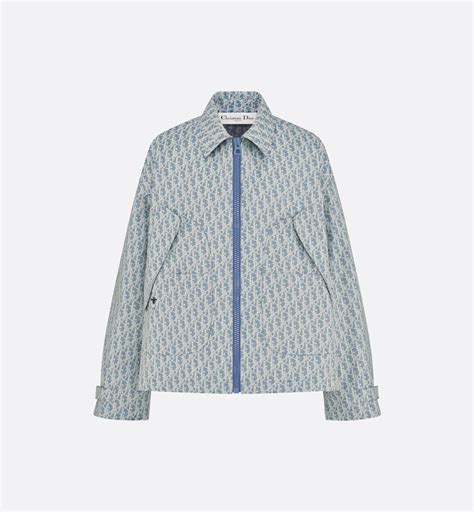 Dioriviera Jacket White Jacquard Technical Taffeta With Cherry Blossom