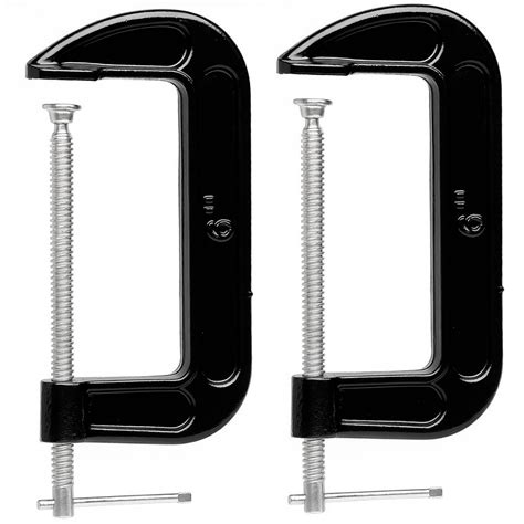 Kit 2 Grampos Sargento 4 6 8 Polegadas Tipo C Carpinteiro Marceneiro