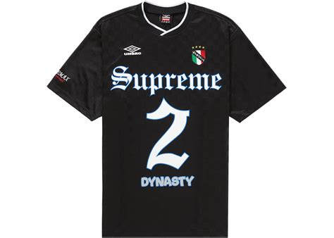 Supreme Umbro Soccer Jersey Black Mens Ss22 Us