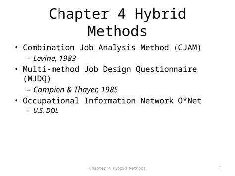 Pptx Chapter 4 Hybrid Methods Dokumentips