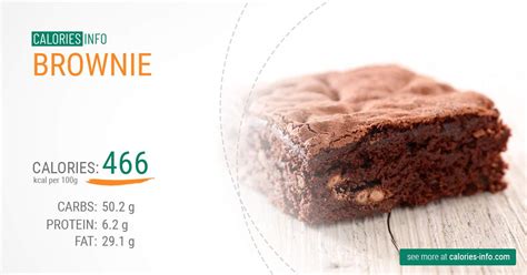 Brownie Calories And Nutrition 100g