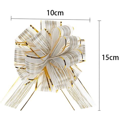 10 Pieces Pull Bow T Wrapping Pull Bow Ribbon Pull Bows For