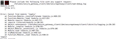 Ibm Cloud Installation Of Secure Gateway On Mac Fails Stack Overflow