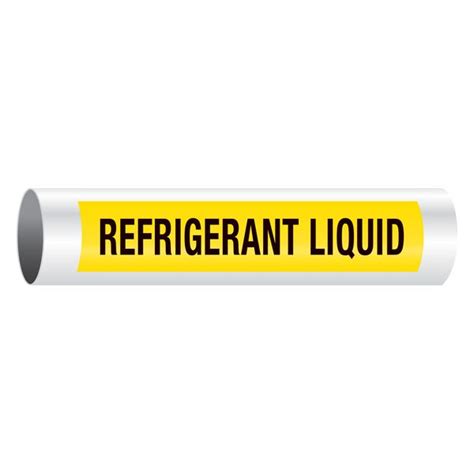 Refrigerant Liquid Opti Code Self Adhesive Pipe Markers Seton