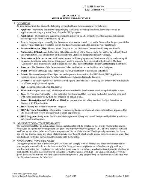 Washington Landi Ship Grant Award Agreement Form Fill Out Sign Online And Download Pdf