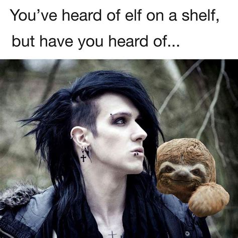 Sloth On A Goth Album On Imgur