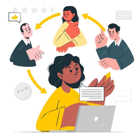 Free Vector Feedback Loop Concept Illustration