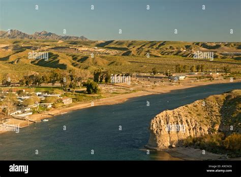 The Colorado River And Bullhead City Arizona From Laughlin Nevada Stock