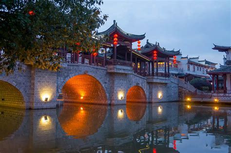 【本博精典素材篇】夜幕中的三河古镇 图片素材 华声论坛
