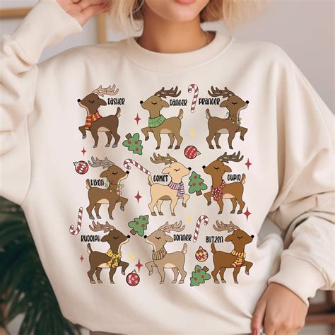 Christmas Reindeer Rudolph Pngsanta Clauss Reindeer Png Dasher Dancer Prancer Vixen Comet