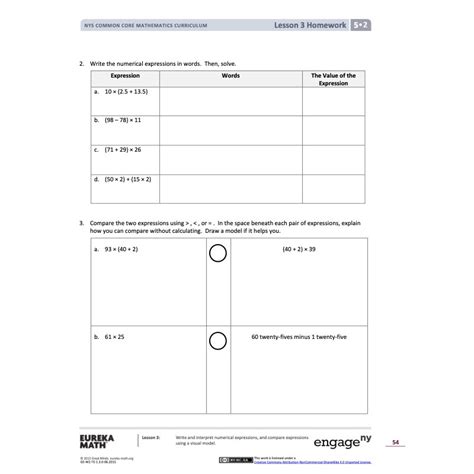 write and interpret numerical