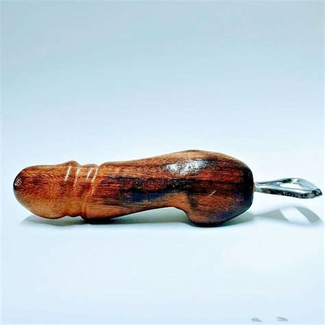 Wooden Bottle Opener Penis Shape Phallic Wood Carved Collectible T