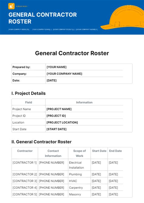 Free Construction Contract Templates Editable And Printable